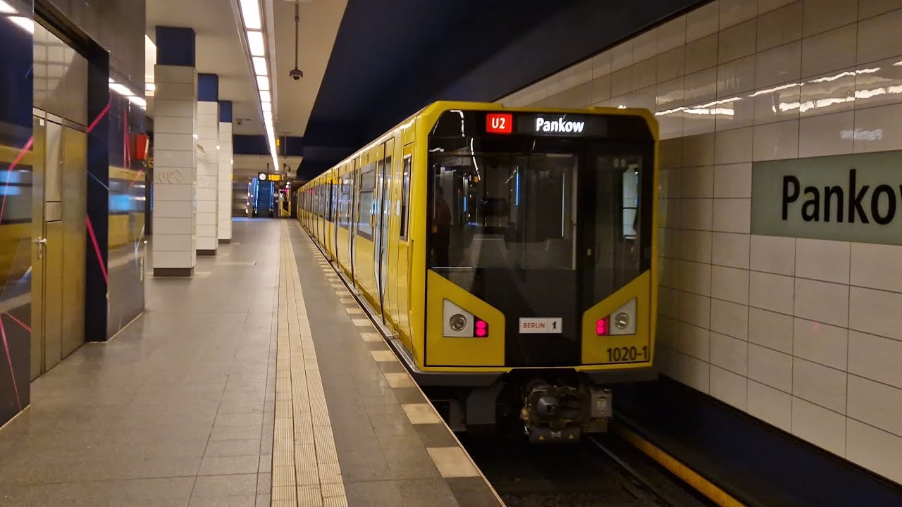 U-Bahn Berlin | Mitfahrt in der U2 von Theodor-Heuss-Platz bis Pankow ...