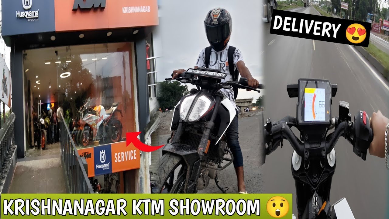 taking delivery of ktm duke 390 😍 Krishnanagar ktm showroom 😲 - YouTube