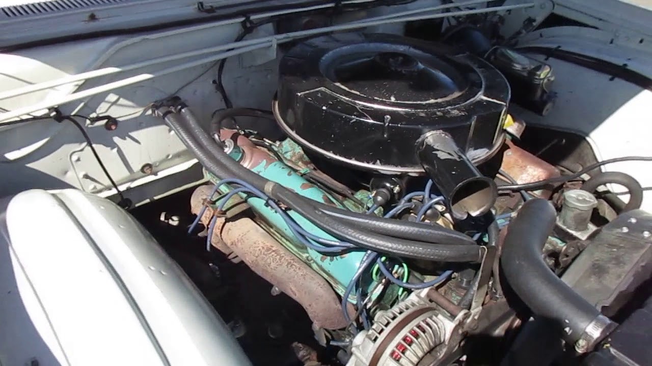 1966 Cream Plymouth Sport Fury 383 Engine - YouTube