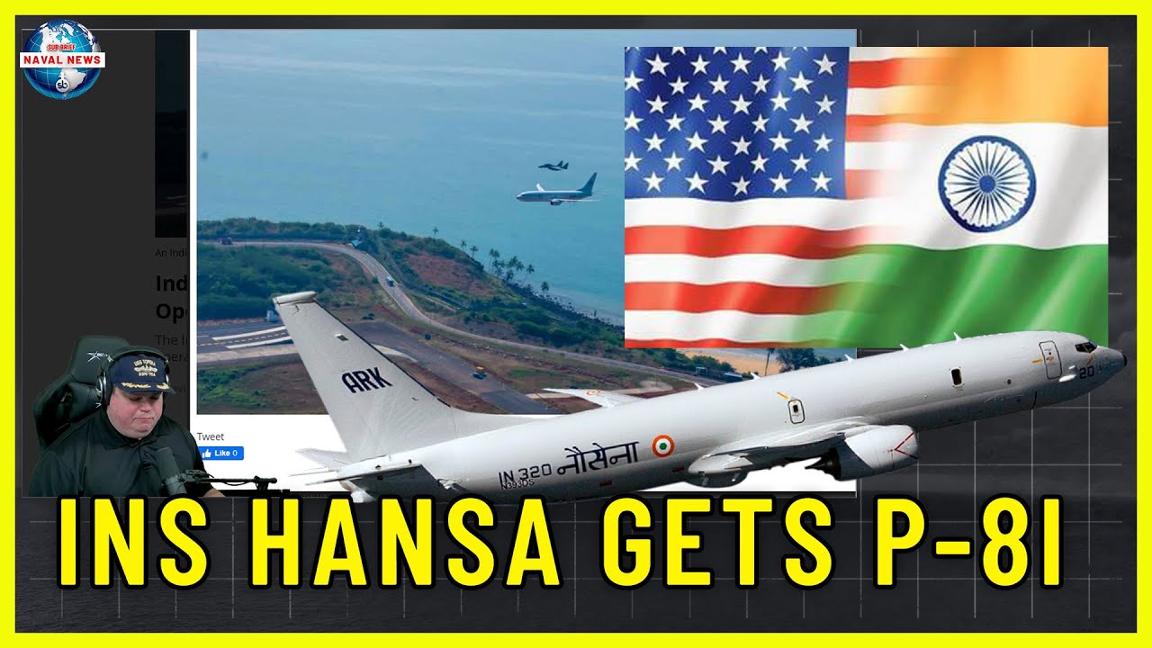 INS Hansa Gets P-8I Maritime Patrol Aircraft - YouTube