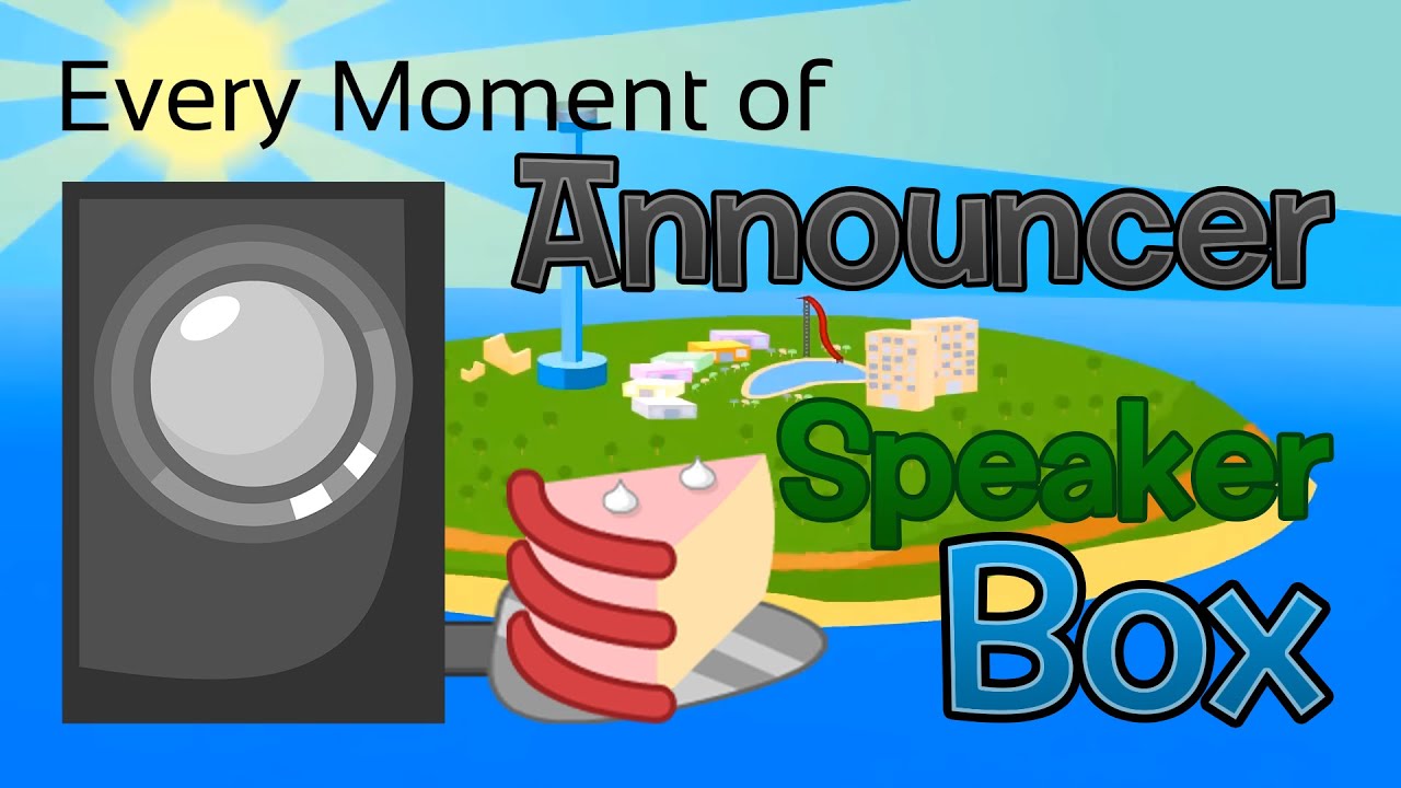 BFDI But Every Moment of Announcer Speaker Box. (Compilation) - YouTube