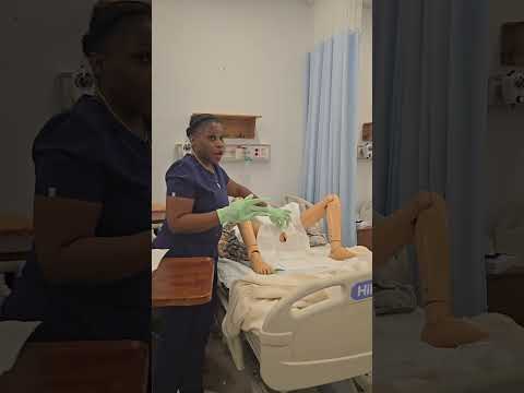 Indwelling Foley Catheter Insertion (Female) | Nursing Skills Demonstration