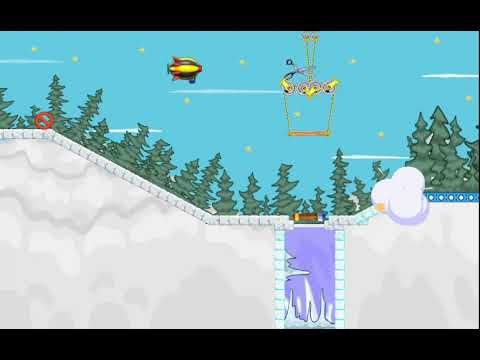 Contraption Maker - Scary Sledding - Solved using only pool cue - YouTube