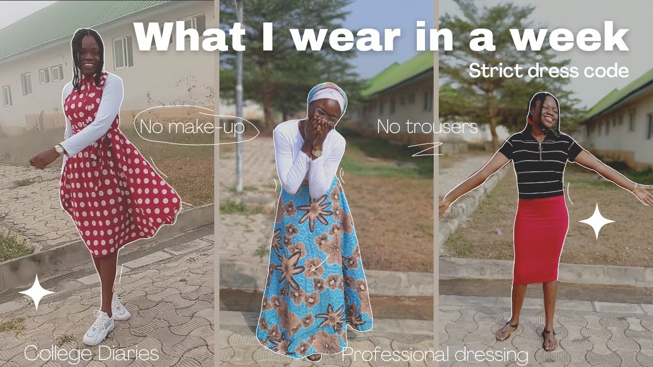 uni vlog: what i WEAR in a week to university (strict dress code outfit ...
