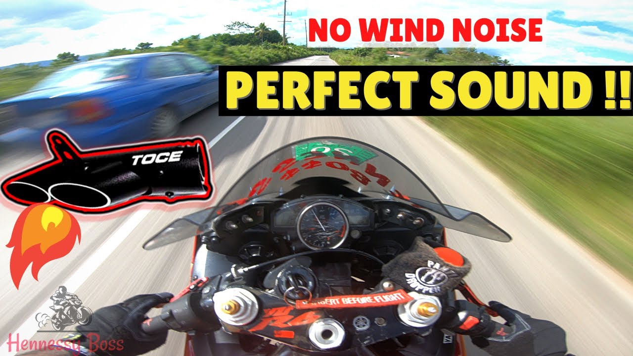 No Wind Noise - Just Exhaust Sound !!😎🧨️ Toce Exhaust Yamaha R6 - YouTube