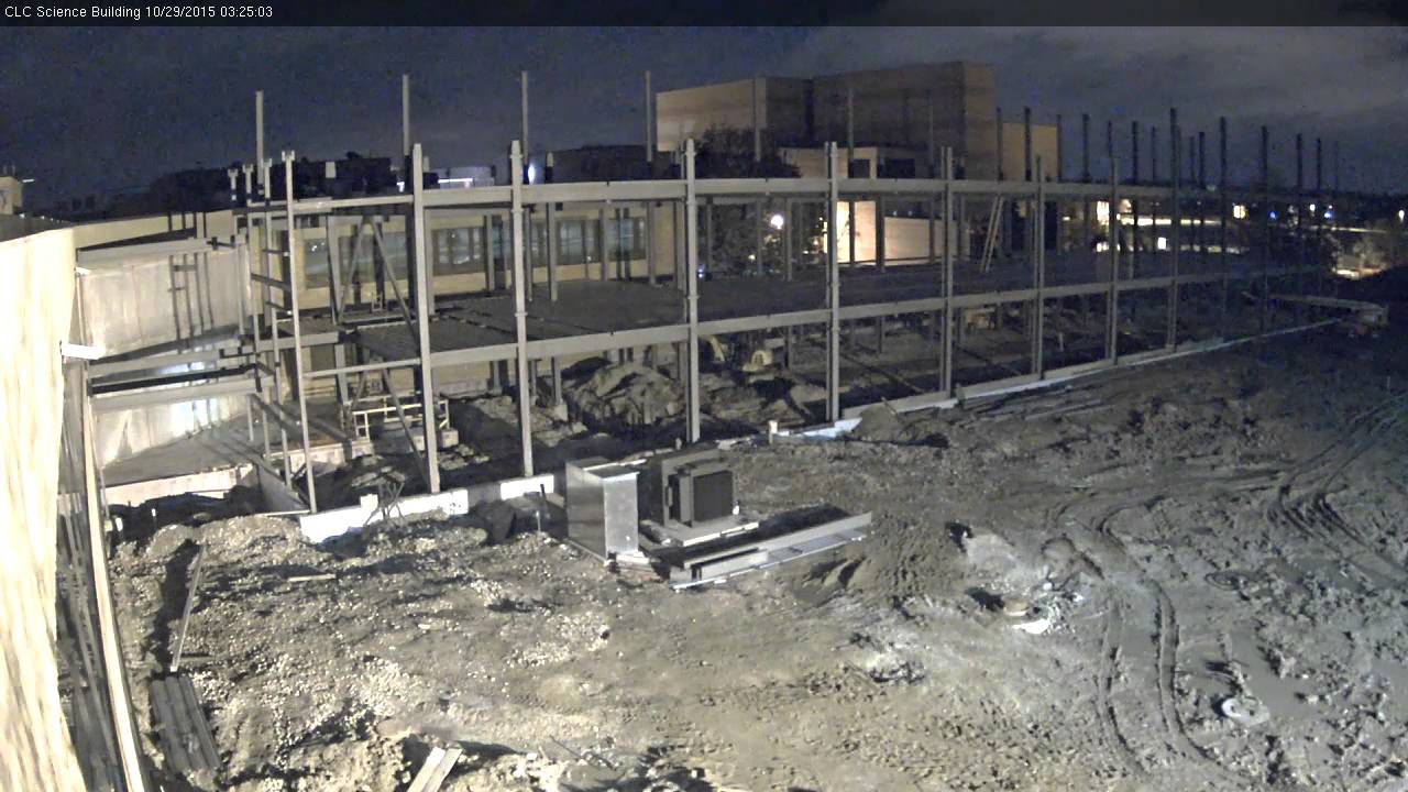 CLC Science Building Construction Camera - YouTube
