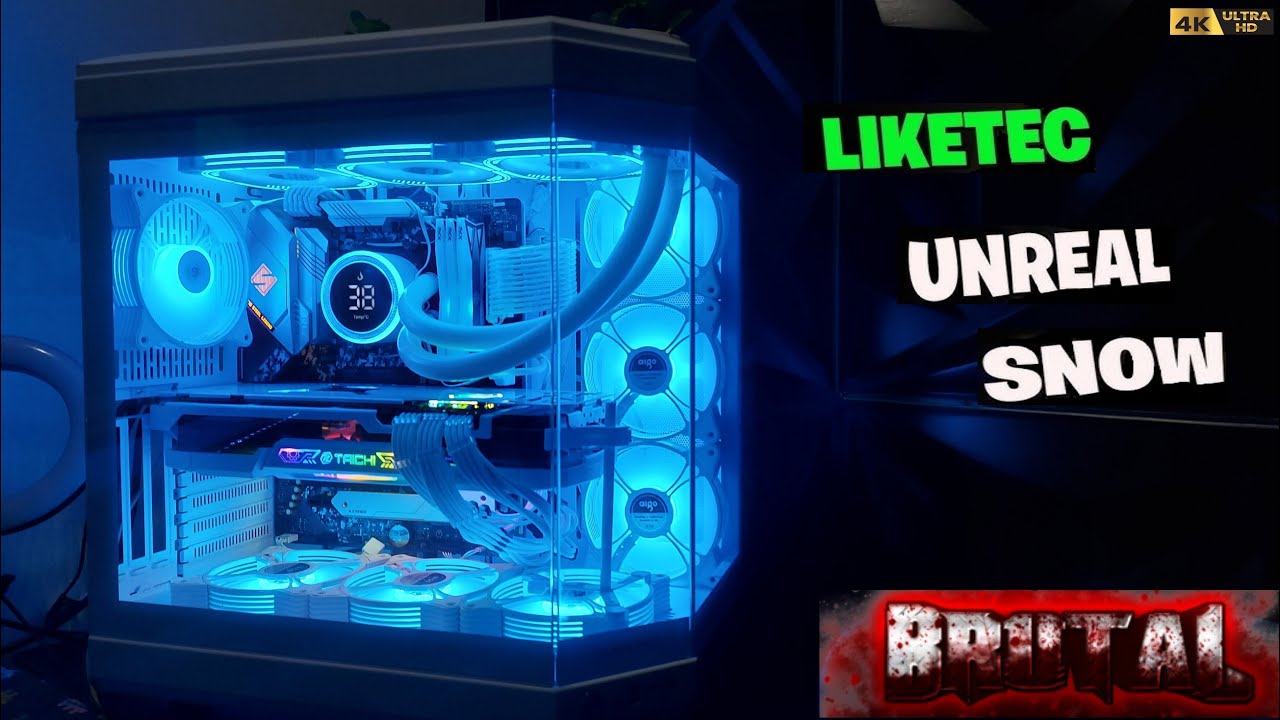 GABINETE LIKE TEC SNOW O VERDADEIRO AQUARIO UMBOXING MAIS MONTAGEM ...