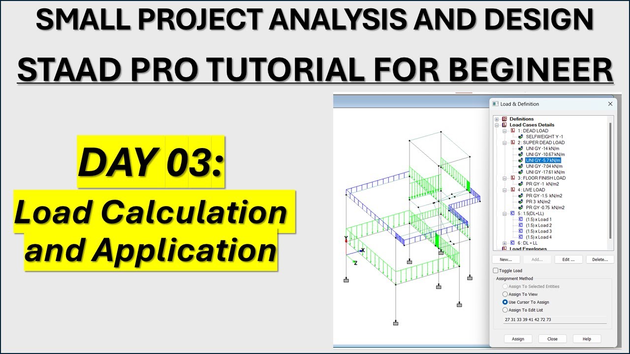 SMALL PROJECT | DAY 03: Calculating and Applying Loads - YouTube