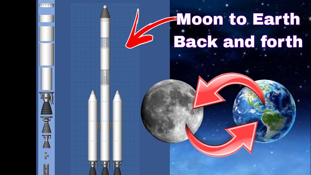 SPACEFLIGHT SIMULATOR - EARTH TO MOON AND MOON TO EARTH - BACK AND ...