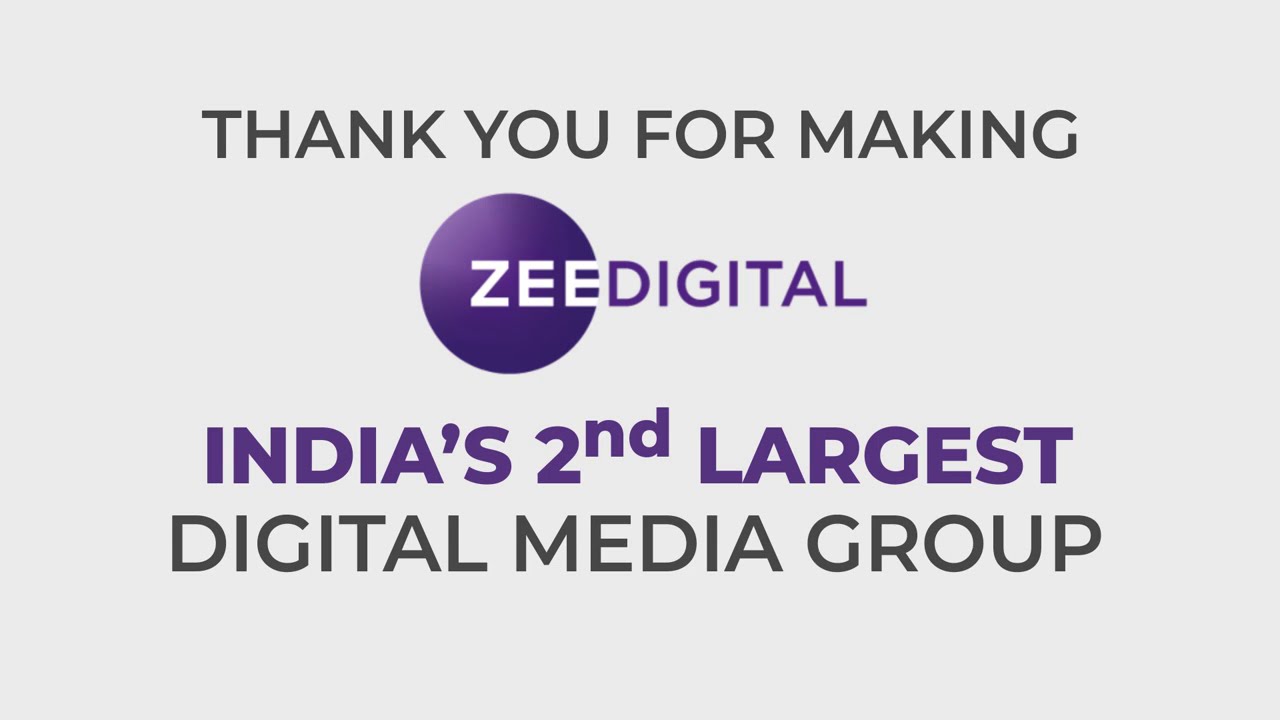Zee Digital becomes India's 2nd Largest Digital Media Group | Zee ...