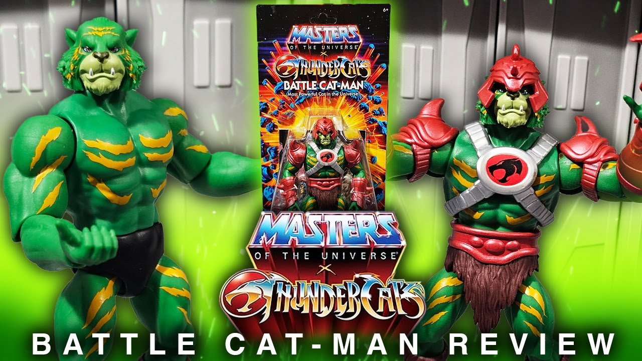 Motu X Thundercats Battle Cat-Man REVIEW! New Husky Body Type! - YouTube