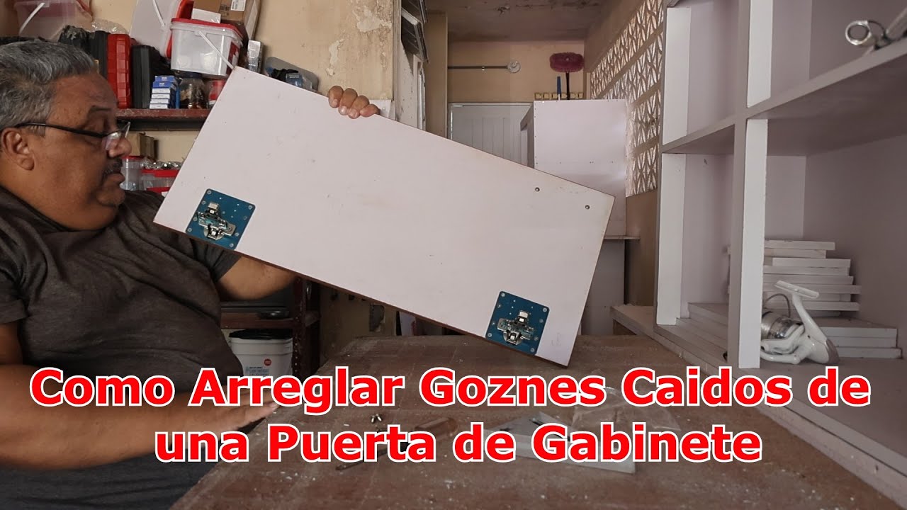 Como Arreglar Goznes Caidos de una Puerta de Gabinete - YouTube