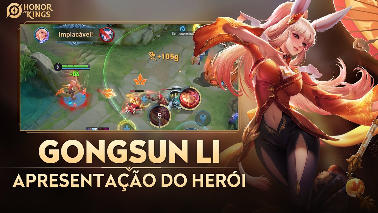 Aprenda a jogar com Gongsun Li | Honor of Kings Brasil - YouTube