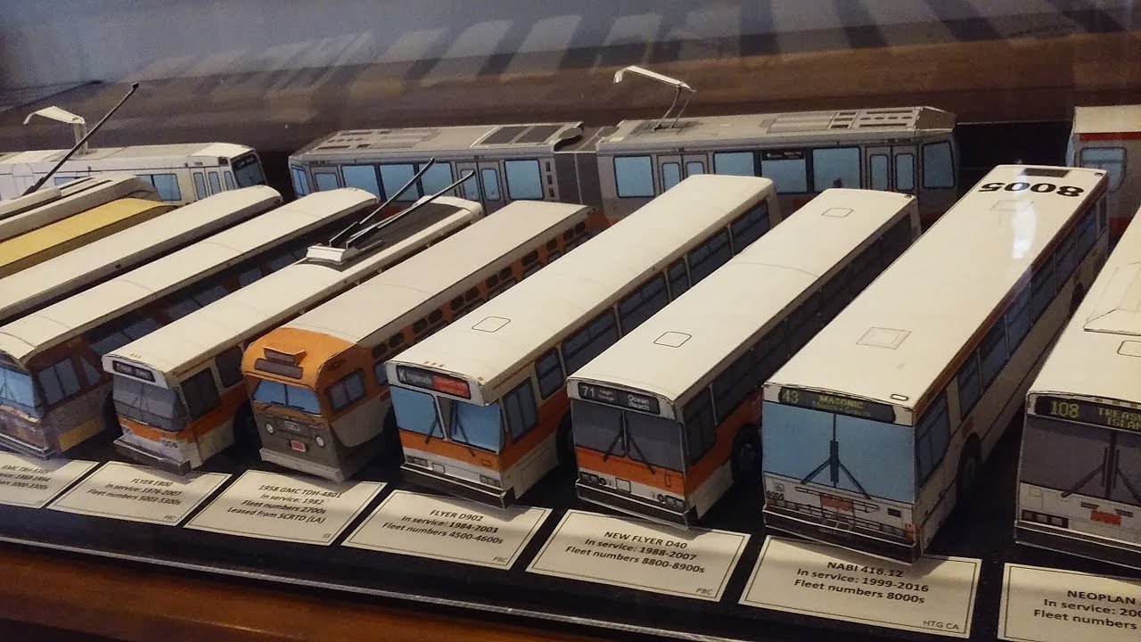 Paper Models of SF Muni Vehicles at the San Francisco Railway Museum 5 ...