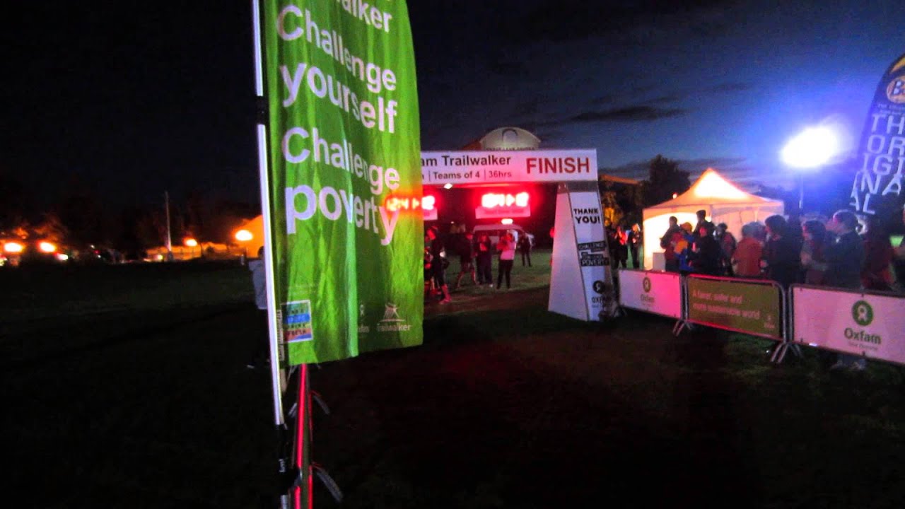 Cool Runnings finish Oxfam Trailwalker 2013 - YouTube