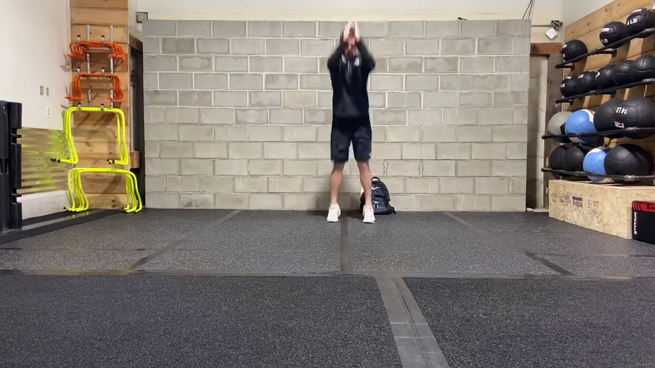Jump Squat with Stick - YouTube