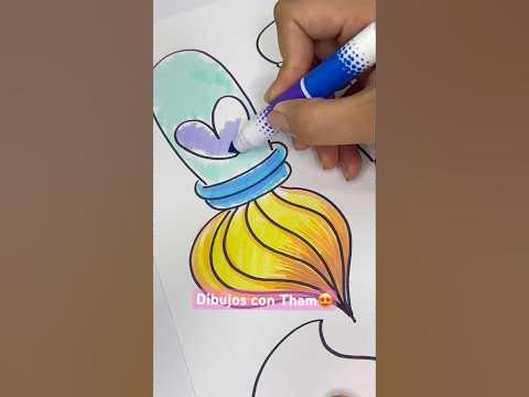 Así coloreo mis dibujos😍 #coloring #colorbook #markers #drawings - YouTube