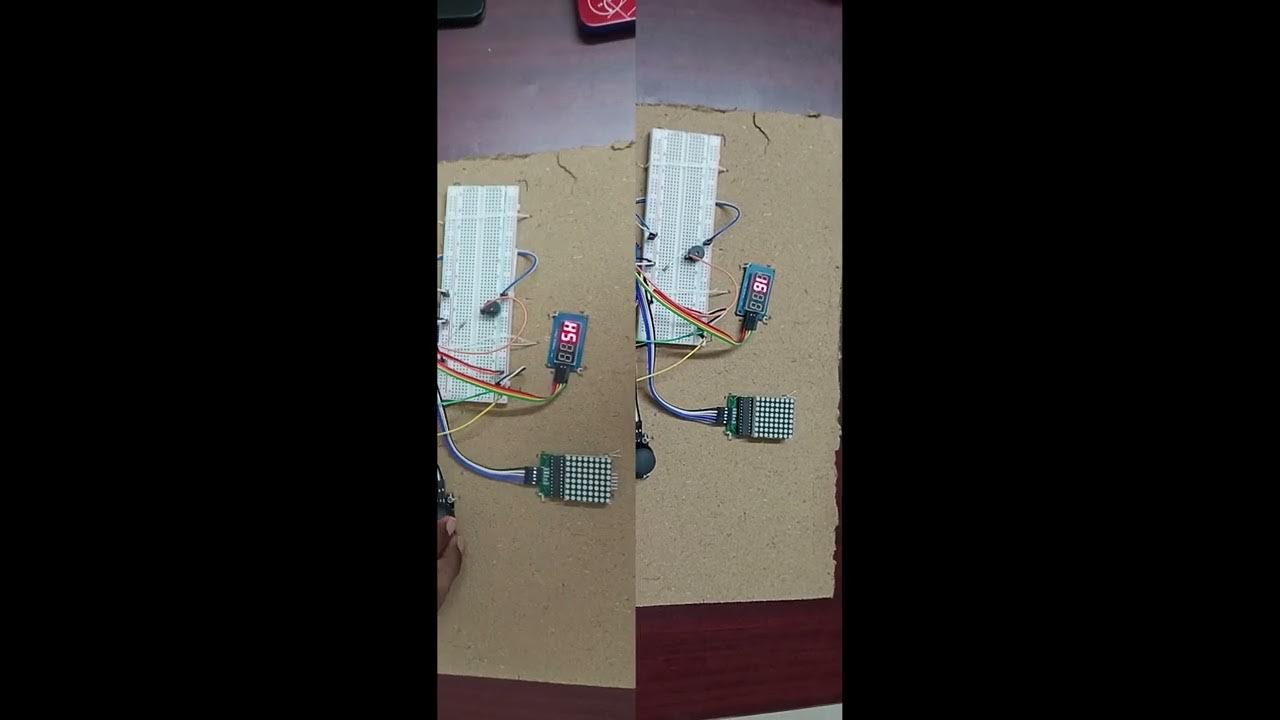 Slither n' Code : Snake game on LED Matrix using joystick (Arduino) - YouTube