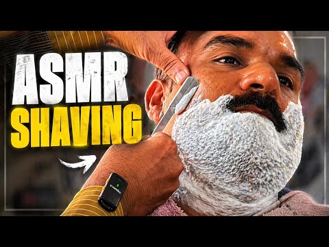 ASMR FAST SLEEP BEARD SHAVING YOUNG MEN TUTORIAL chacho barber shop 