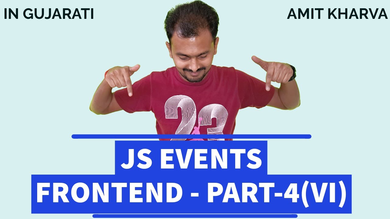 Episode 4 Vi Events In Html Css Javascript In Gujarati Youtube