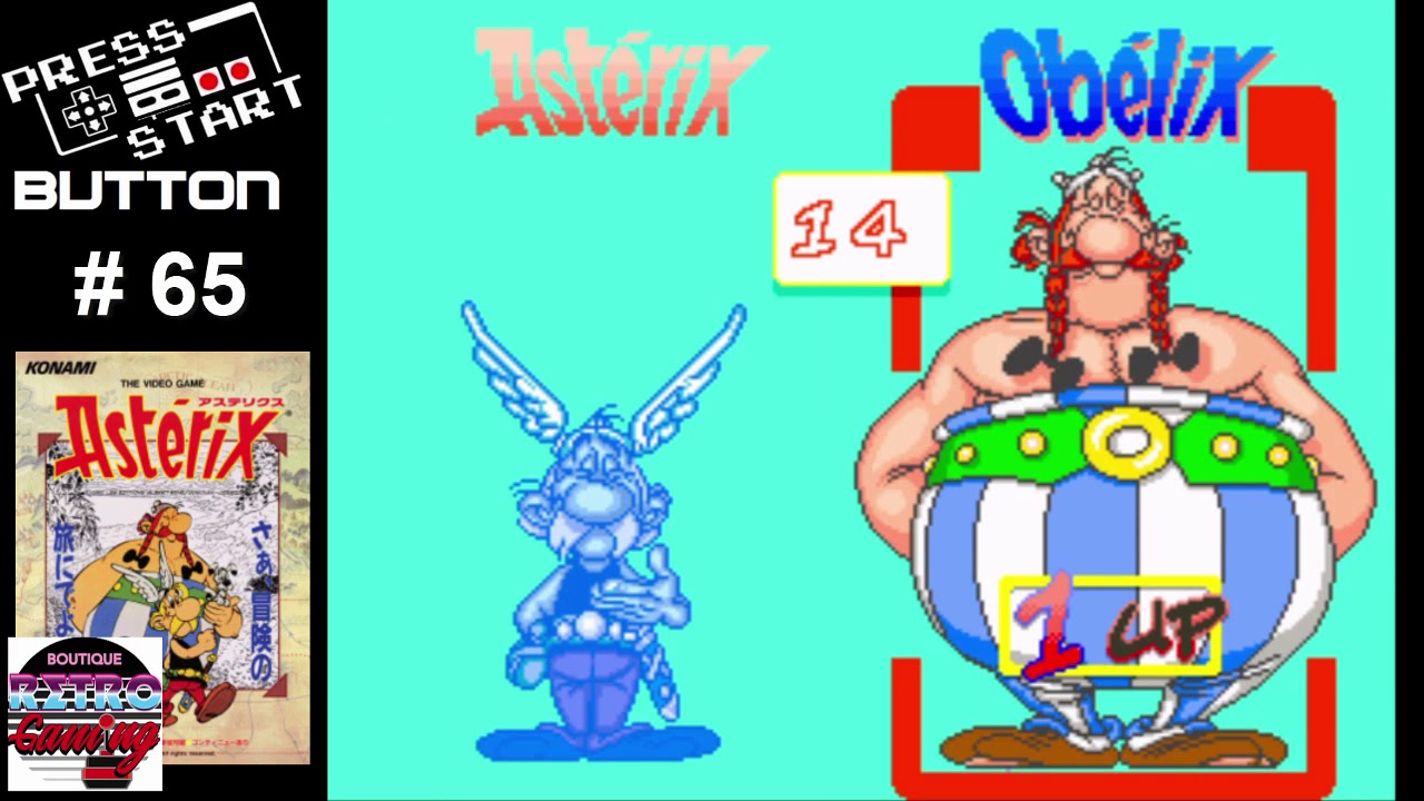PRESS START BUTTON #65 - ASTERIX - KONAMI - Arcade - Fr - YouTube