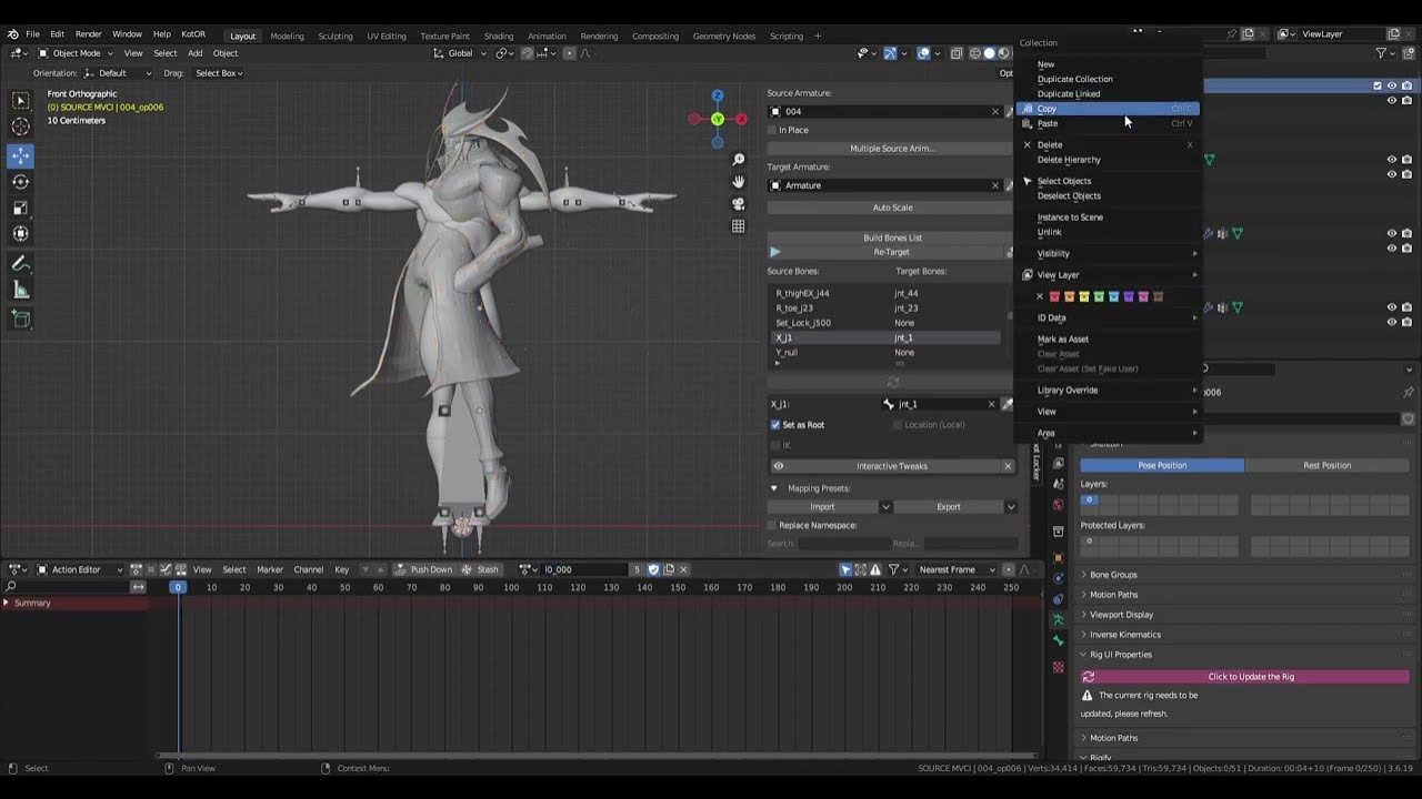 Memo - Loading animation to all selected objects with Apply animation on all selected meshes ...