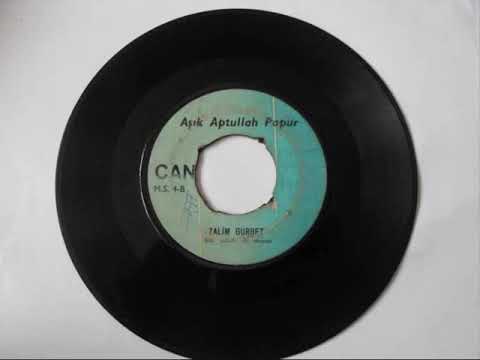 AŞIK ABDULLAH PAPUR  ZALİM GURBET .ORJİNAL .45 LİK PLAK.