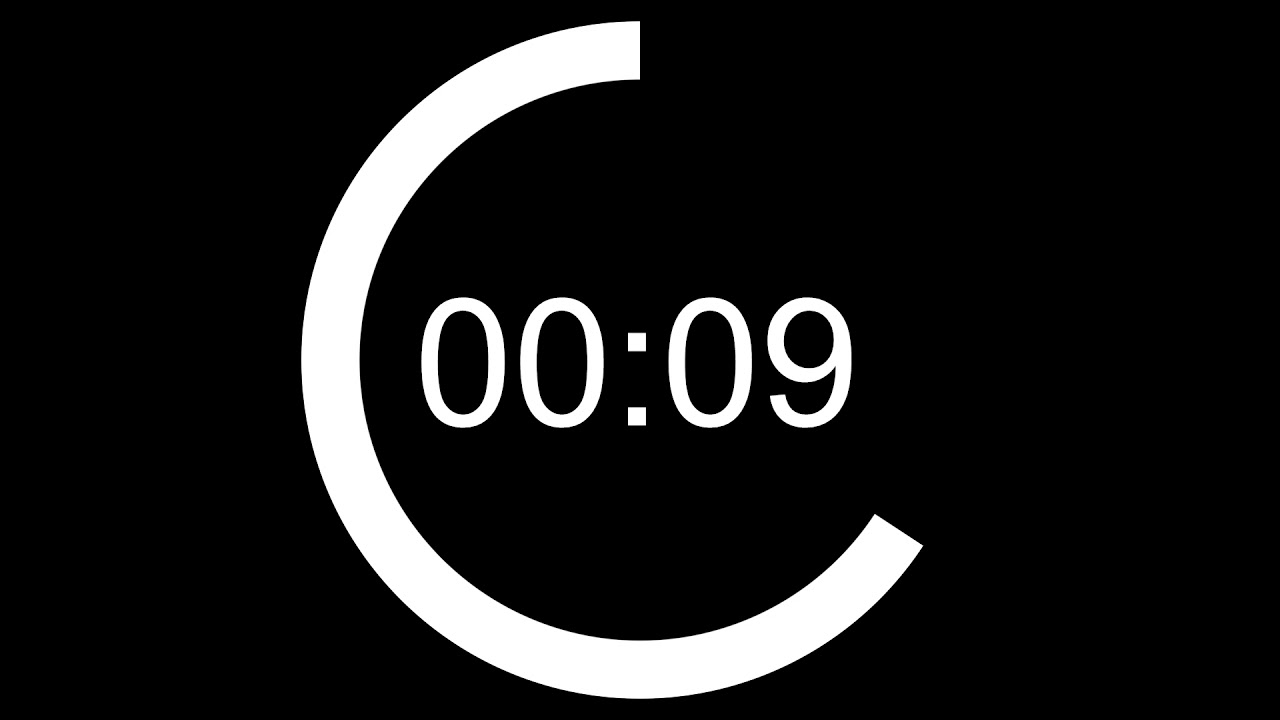 15 second Animated Silent Timer - Countdown - YouTube