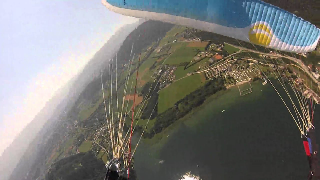 Paraglider looping - YouTube