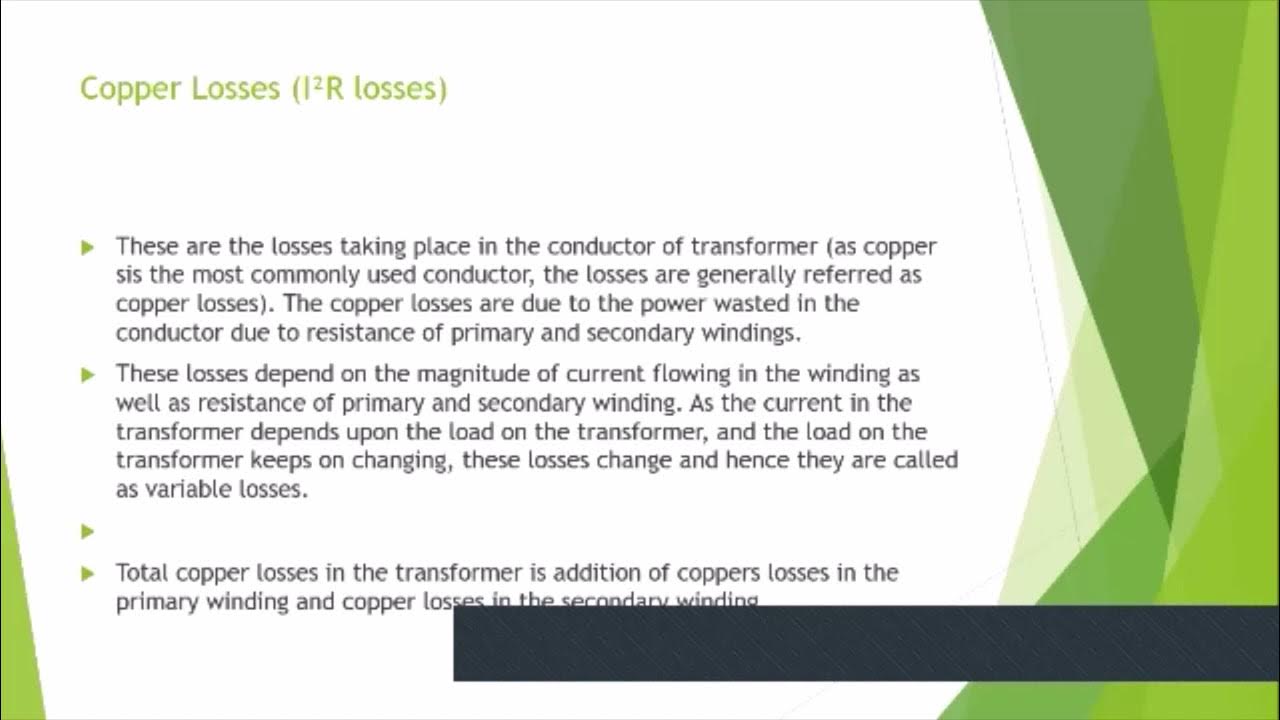 Unit 3 Performance Parameters of Transformers lecture 2 - YouTube