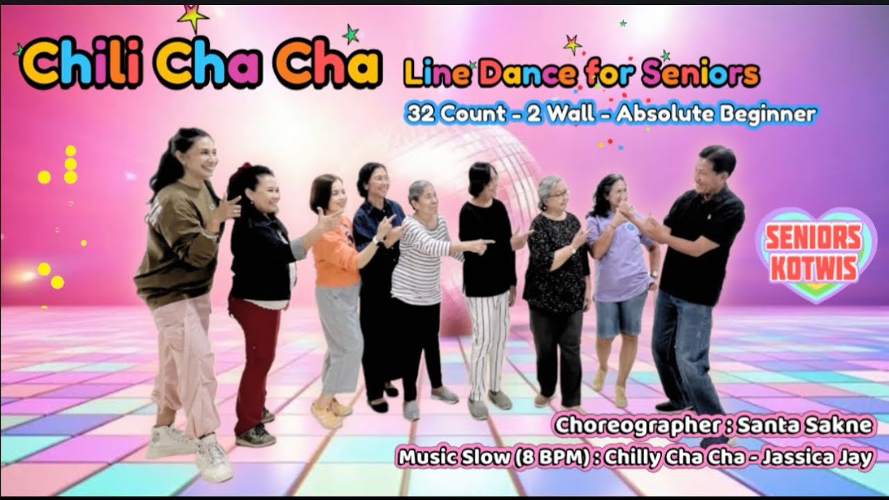 Chili Cha Cha | Line Dance For Seniors | Absolute Beginner | Choreo ...