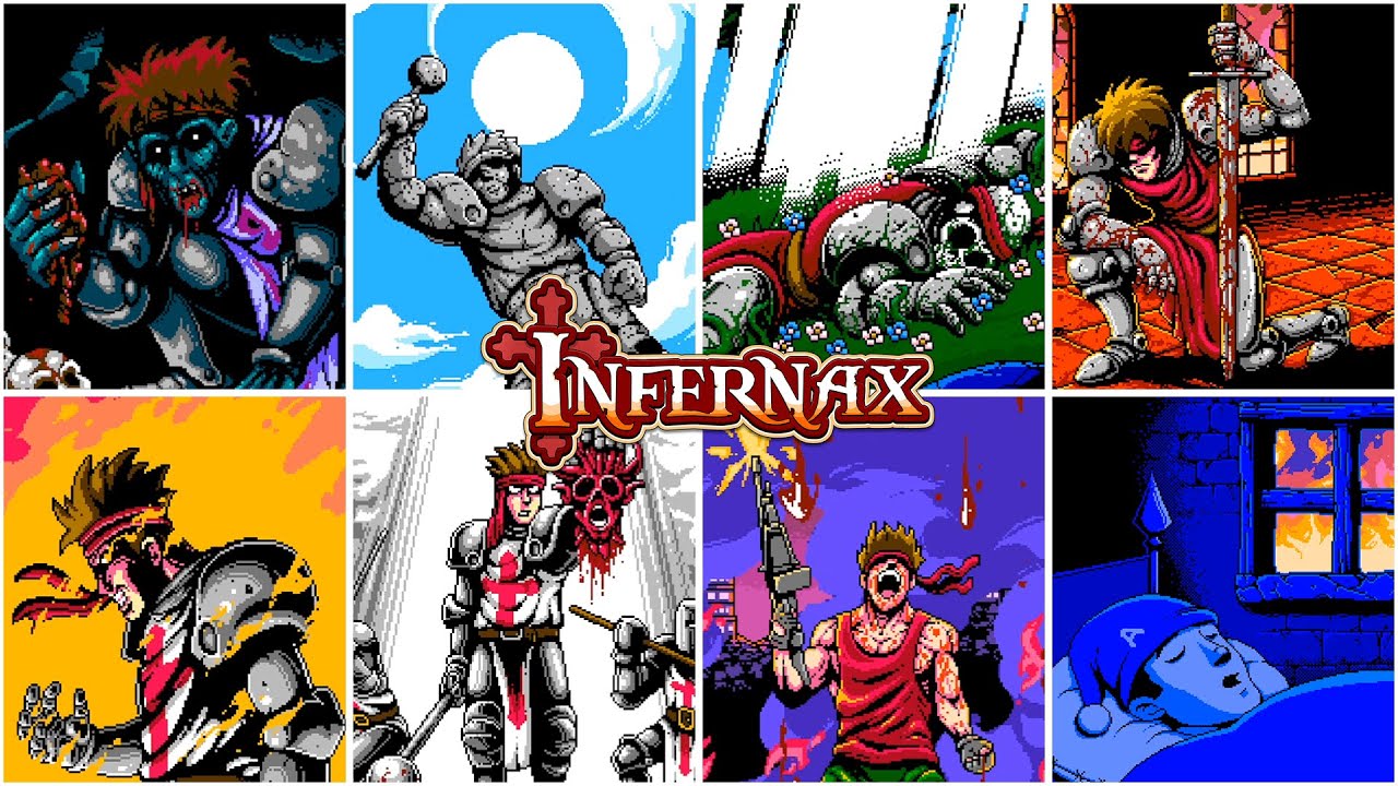 Infernax - All Endings & Credits - YouTube