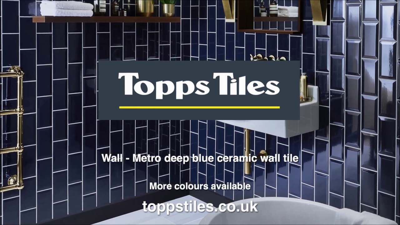 Metro deep blue tiles - YouTube
