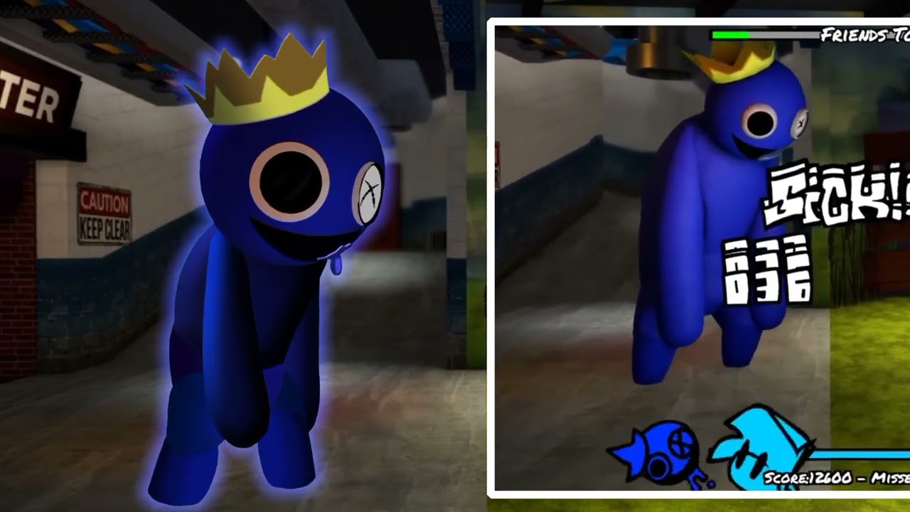 Fnf Vs Rainbows friends🌈 /Blue 💙/ hope u enjoy ^^ - YouTube