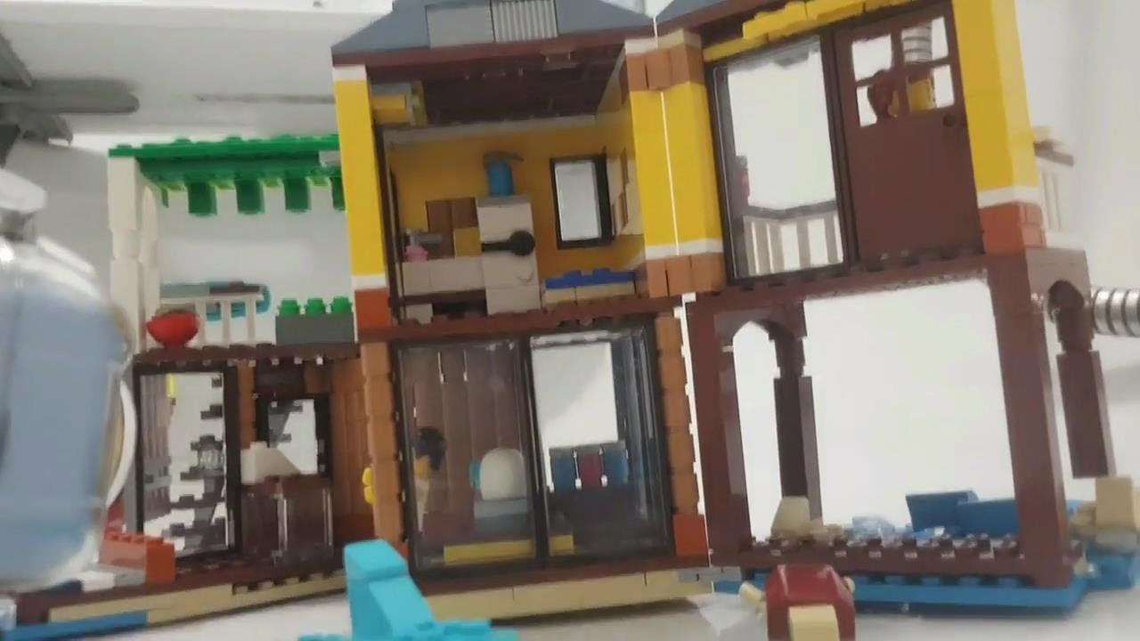 LEGO House Flood With Real Water Part 1 - YouTube