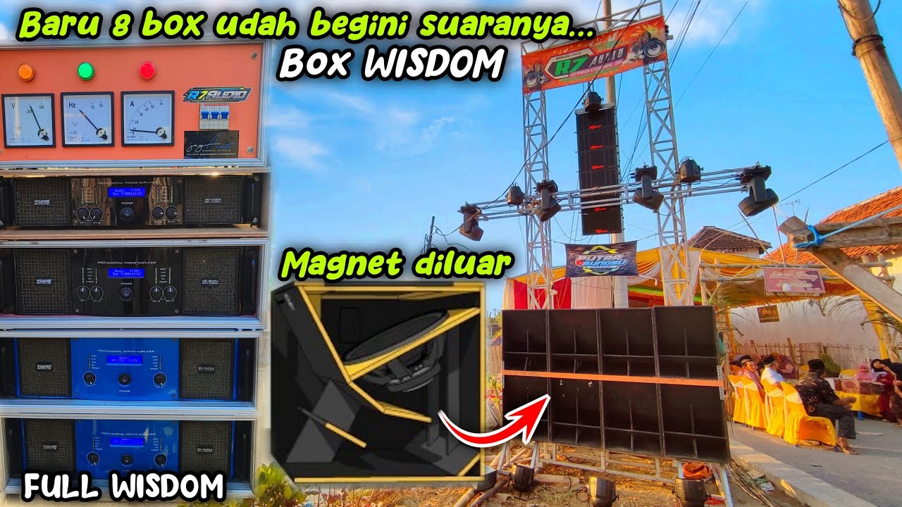 BUILT UP & custom Box WISDOM X Speaker wisdom D18C | baru 8 box udah ...