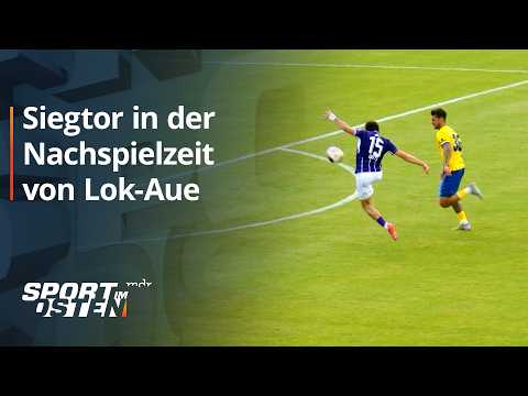 Erzgebirge Aue zieht Spiel beim 1. FC Lok Leipzig in der Nachspielzeit