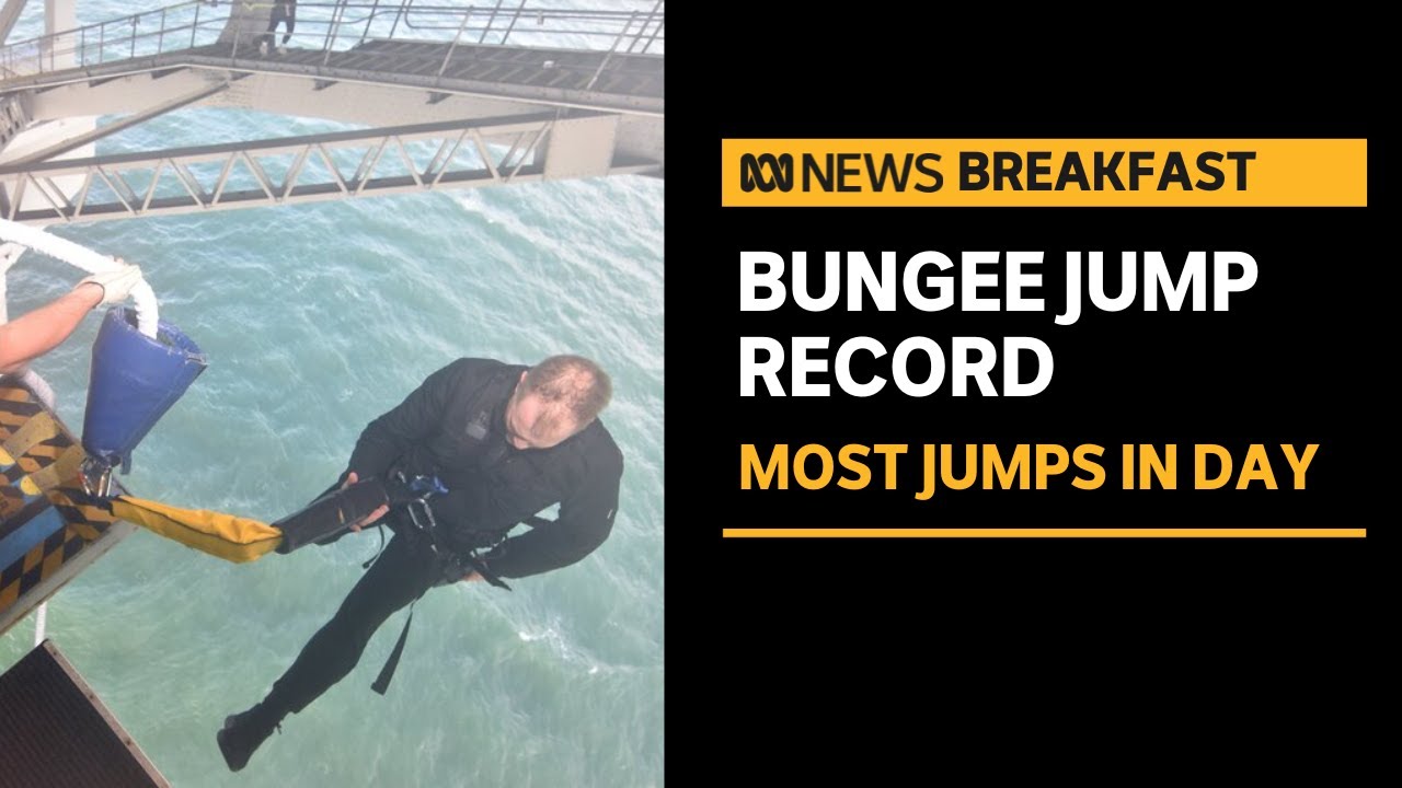 New Zealand's Mike Heard reclaims world record for most bungee jumps in a single day | ABC News ...