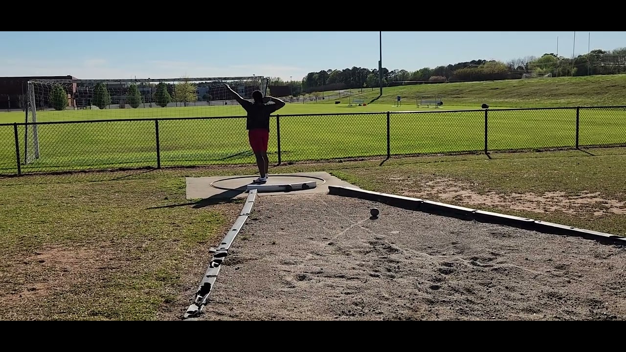 Shot put practice(2) - YouTube
