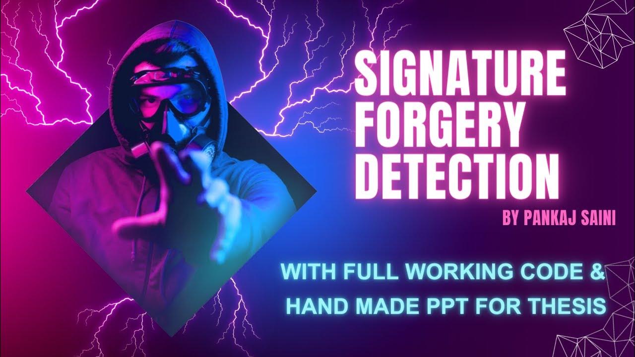 Signature forgery detection || Minor- Project || Artificial intelligence - YouTube