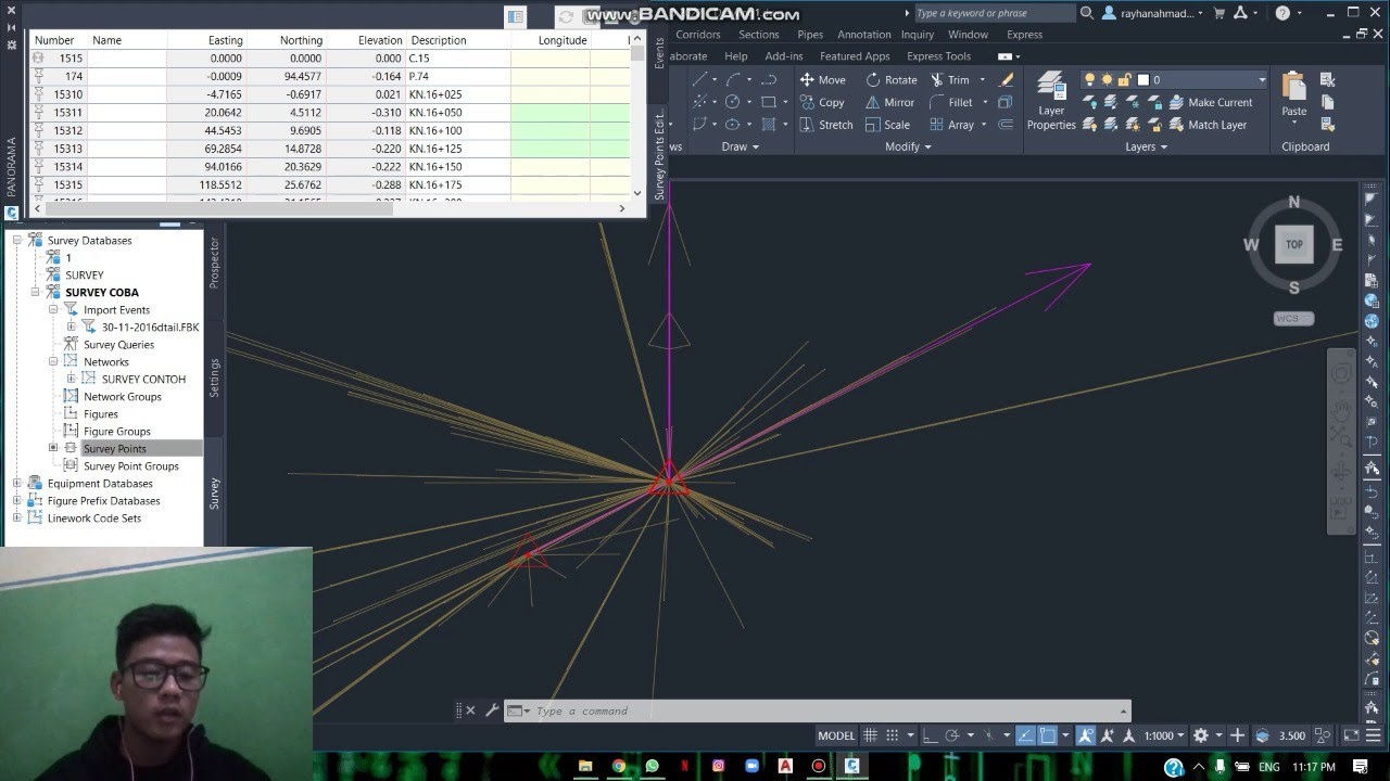 BELAJAR CIVIL 3D MELAKUKAN CONTROL DATA SURVEY DENGAN MENGIMPORT DATA ...