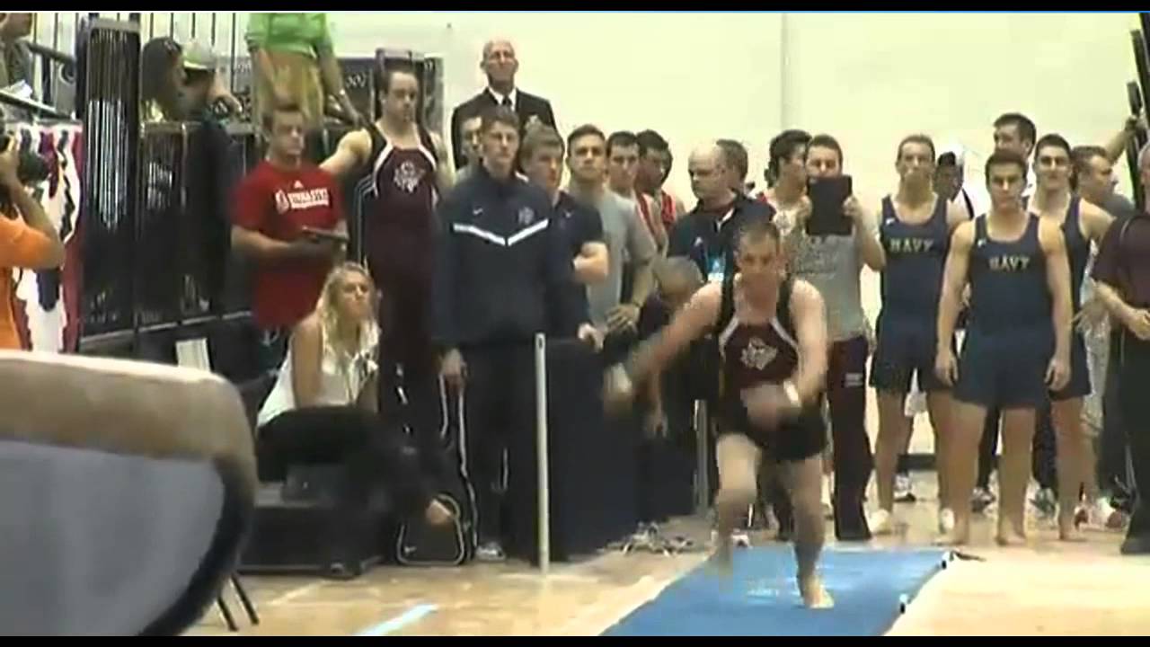 Chris Jost Gymnastics Vault NCAA Championships 2013 - YouTube