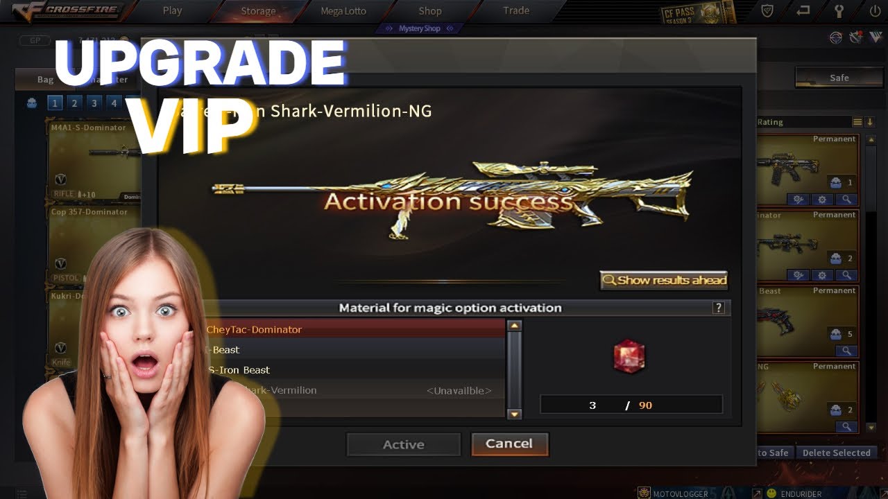 BARRETT-IRON SHARK-VERMILION-NG | PAANO GAWING VIP WEAPON | MAGIC OPTION STONE | PAANO GAMITIN ...