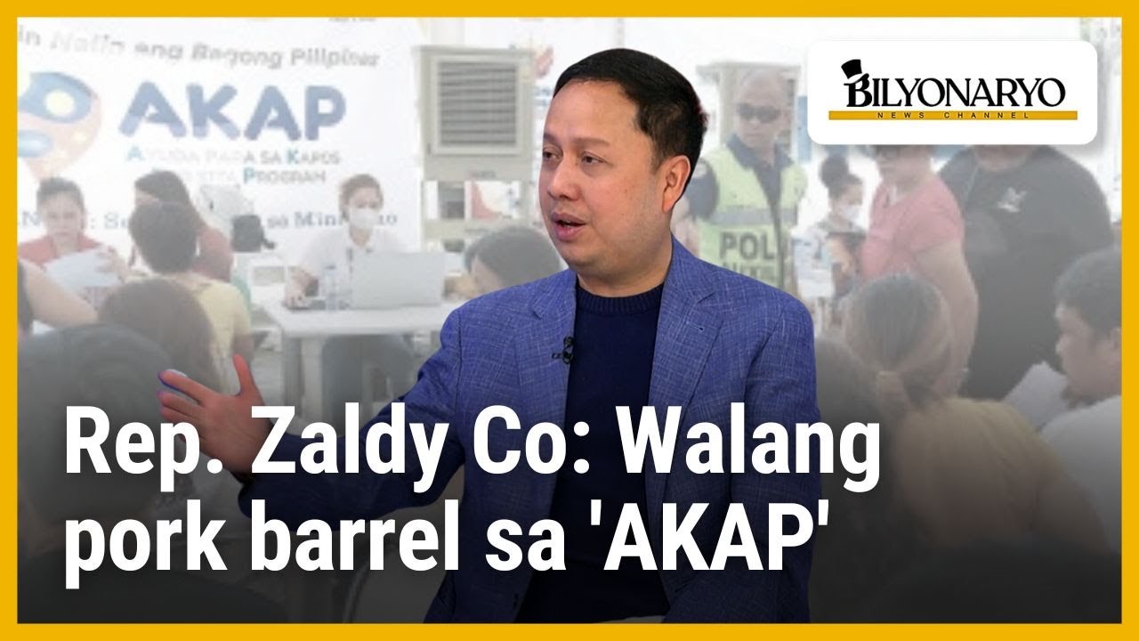 Rep. Zaldy Co: Walang pork barrel sa 'AKAP' | Agenda - YouTube