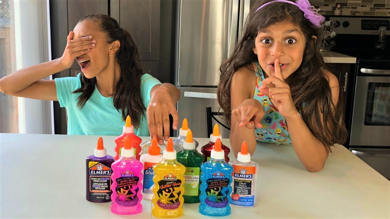 3 COLORS OF GLUE SLIME CHALLENGE! New colors - YouTube