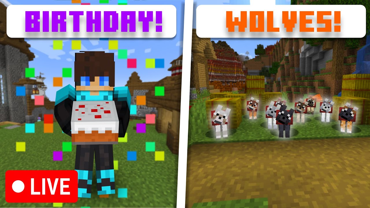 IT'S CHAZYYYBOI'S BIRTHDAY!! + COLLECTING MORE DOG TYPES - Minecraft ...