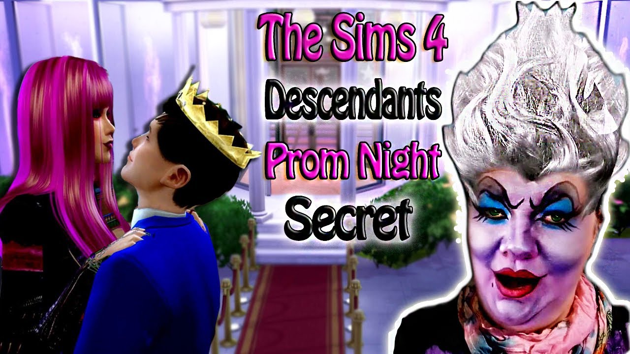 The Sims 4 Descendants Mal and Ben`s PROM NIGHT SECRET - YouTube