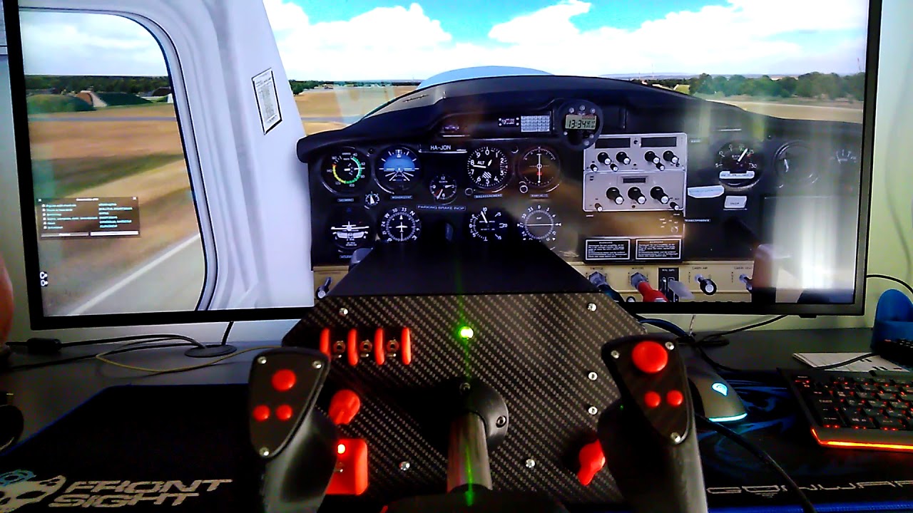 DIY FFB Yoke - short test - YouTube