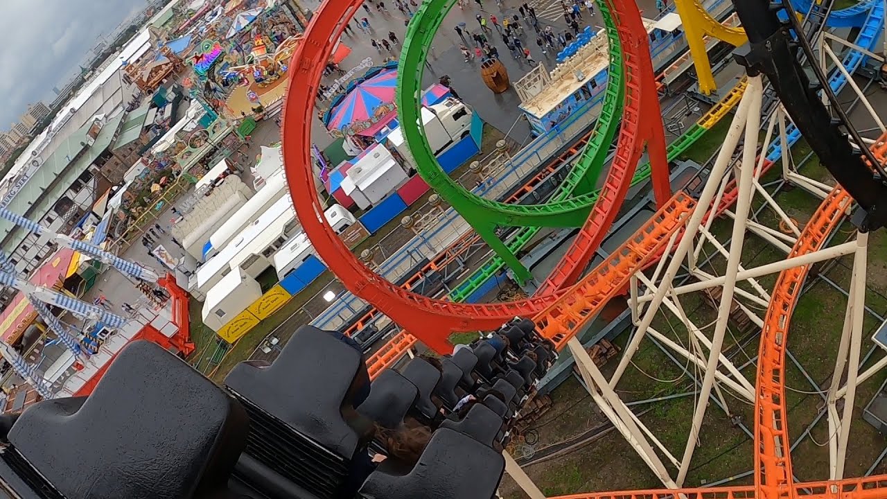 Olympia Looping Barth Onride Oktoberfest München 2022 [FULL HD] - YouTube