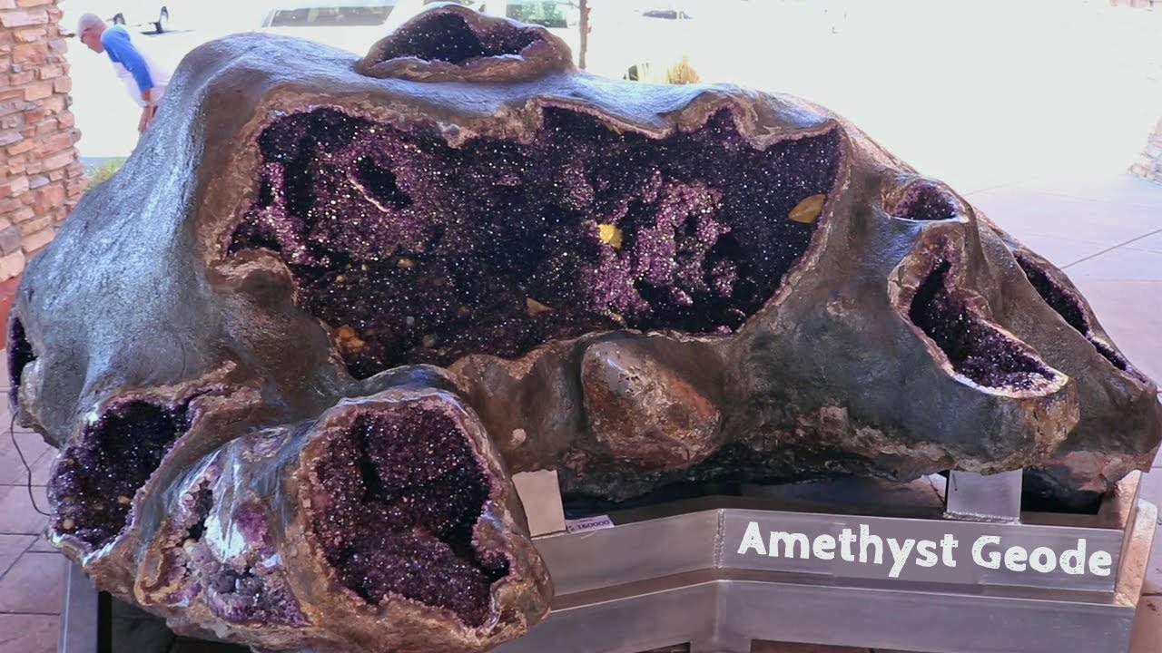 HUGE AMETHYST GEODE CLUSTER at the Denver Gem Show | Top Healing ...